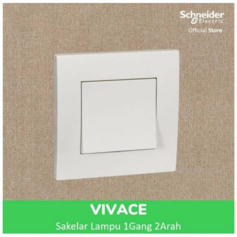 Jual Saklar Engkel Schneider Vivace 1 Gang 1 Arah / Saklar tunggal ...