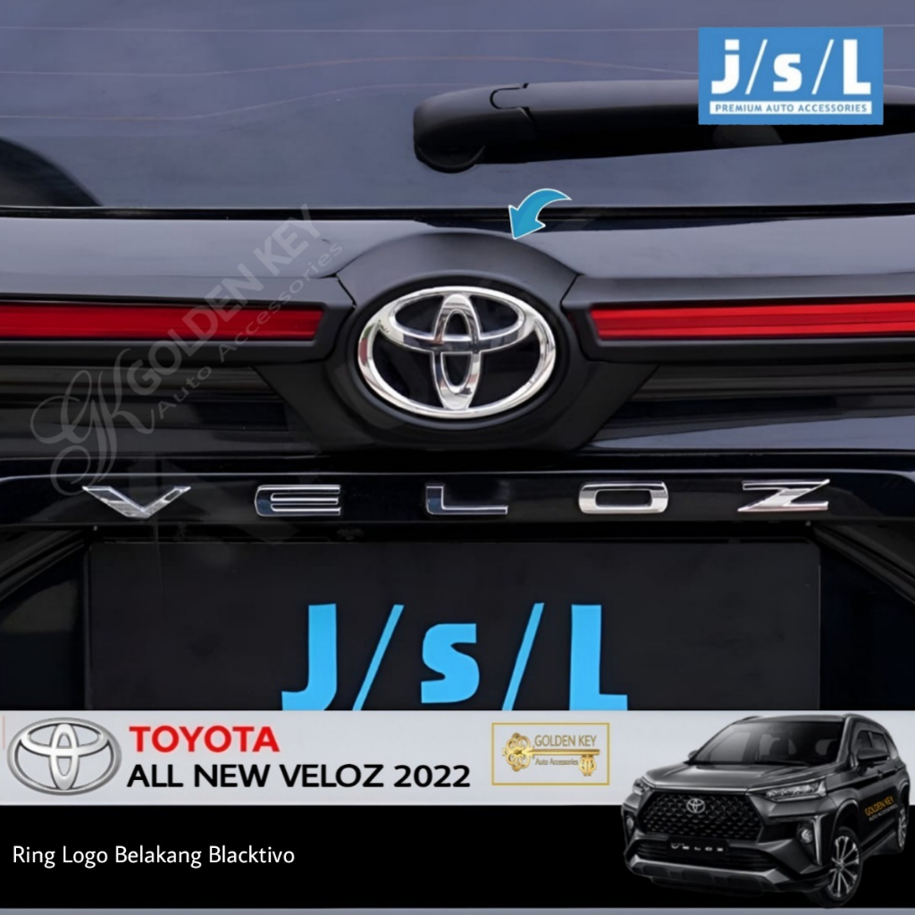 Jual JSL Ring Logo Belakang All New Veloz 2022 Rear Logo Cover | Shopee ...