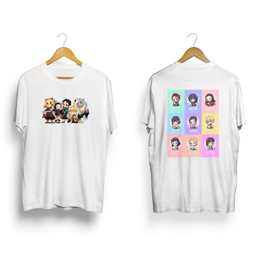 Jual Roxy Kaos Anime Demon Slayer Putih Unisex Katun 24s | Shopee Indonesia