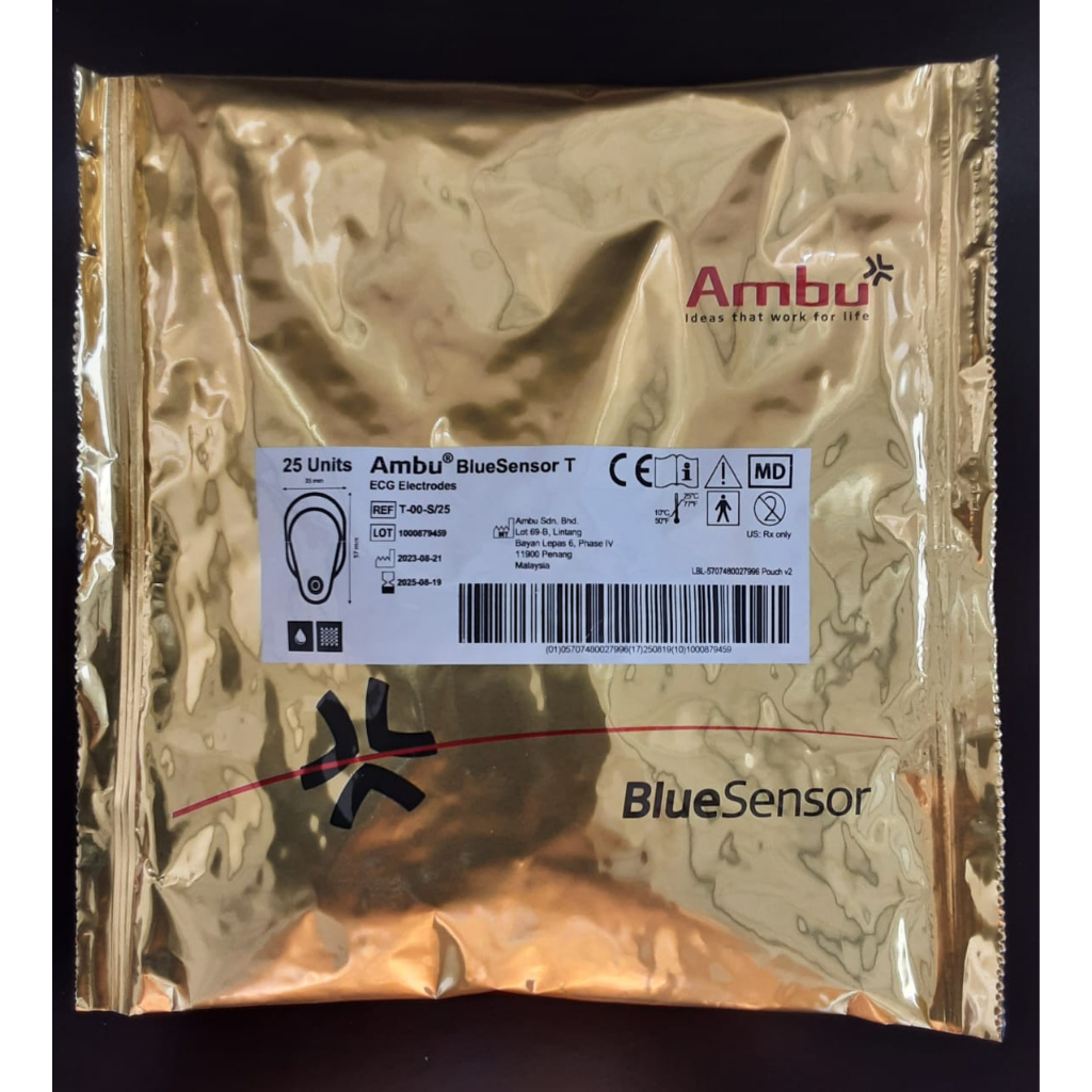 Jual BLUE SENSOR ECG ELECTRODES AMBU, T-00-S/25 DEWASA | Shopee Indonesia