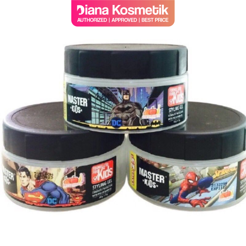 Jual Master Kids Hair Styling Gel Superhero / Pomade Anak 75g | Shopee ...