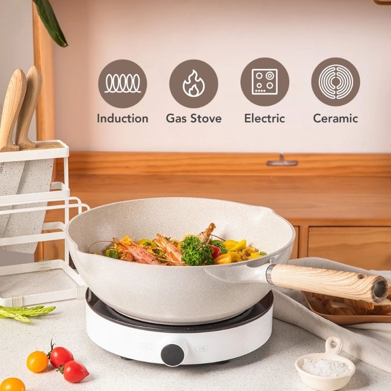 Jual carote cozy wok pan 26cm | Shopee Indonesia