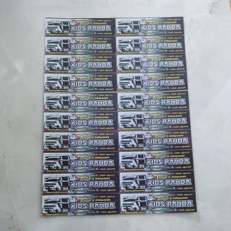 Jual stiker bus basuri sticker bus viral / tempelan stiker panjang kids ...