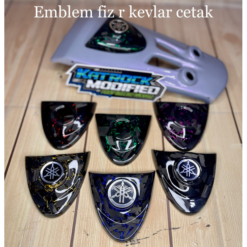 Jual EMBLEM LOGO PANEL DASI YAMAHA FIZ R FIZR KEVLAR CETAK / EMBLEM FIZ ...