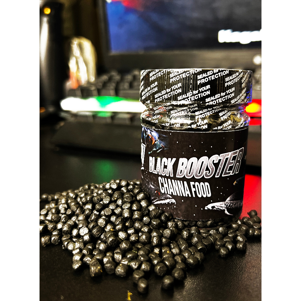 Jual PELET CHANNA BLACK & RED BOOSTER by BOS BOS QU (PIGMEN BLACK ...