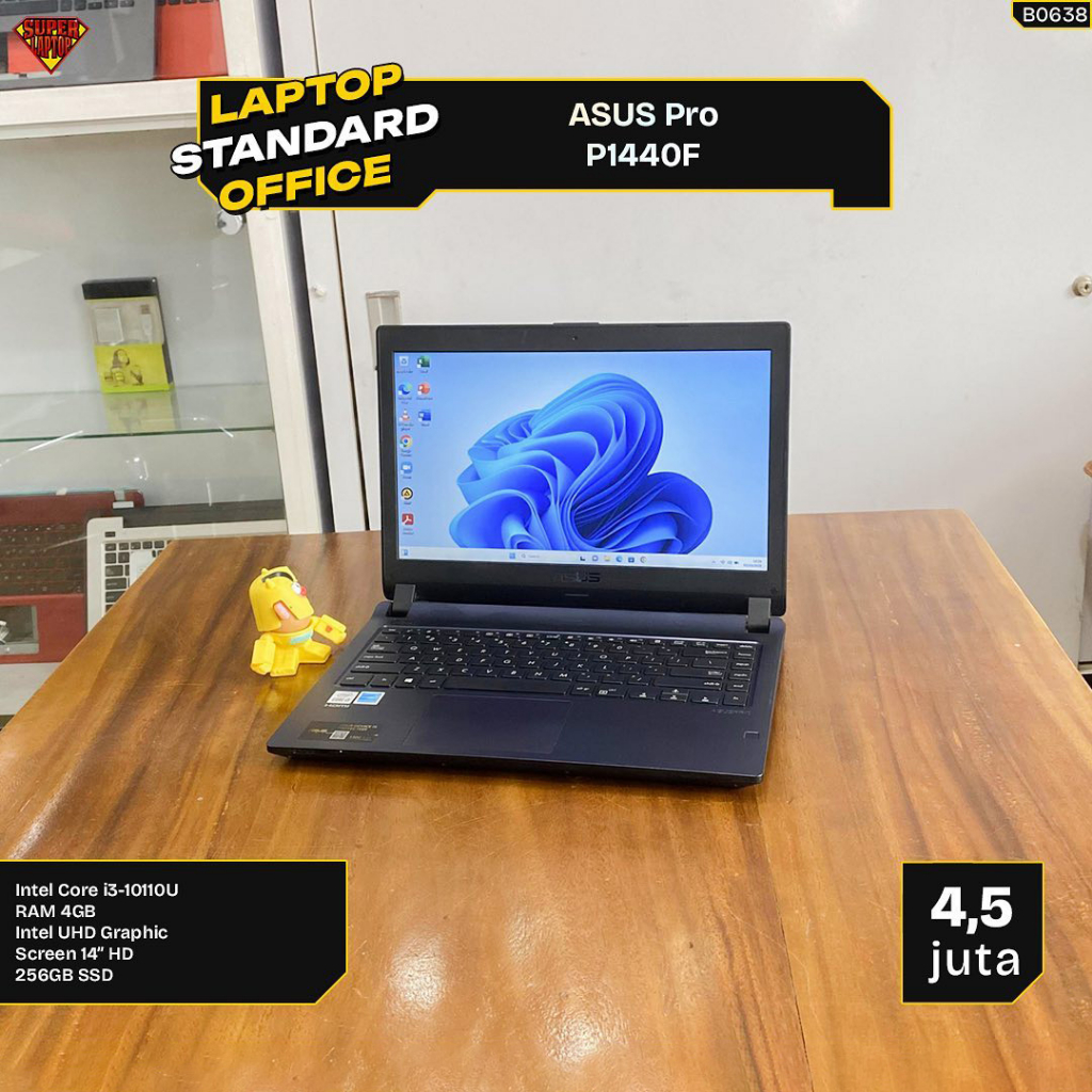 Jual Laptop ASUS PRO P1440F Intel Core i3-10110U RAM 4GB SSD 256GB 14 ...