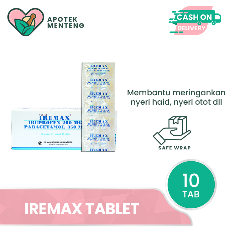 Jual Iremax 200 Mg 10 Tablet - Obat Pereda Nyeri Ringan dan Sedang ...