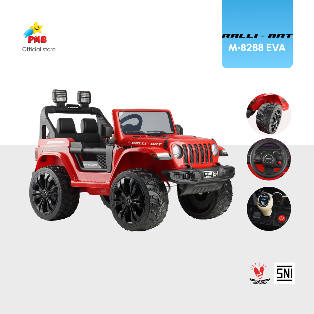 Jual Mainan Anak Mobil Aki RALLY ART M8288 EVA – PMB Toys | Shopee ...