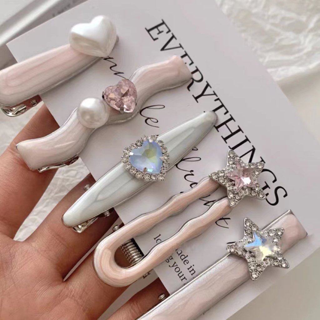 Jual Pinky Row - Love Star Elegant Korean Hair Clip - Jepit Jepitan ...