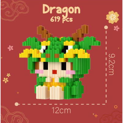 Jual NANO BLOCK 12 SHIO SERIES / 12 Chinese Zodiac / BRICKS EDUCATION ...