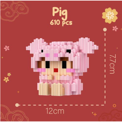 Jual NANO BLOCK 12 SHIO SERIES / 12 Chinese Zodiac / BRICKS EDUCATION ...