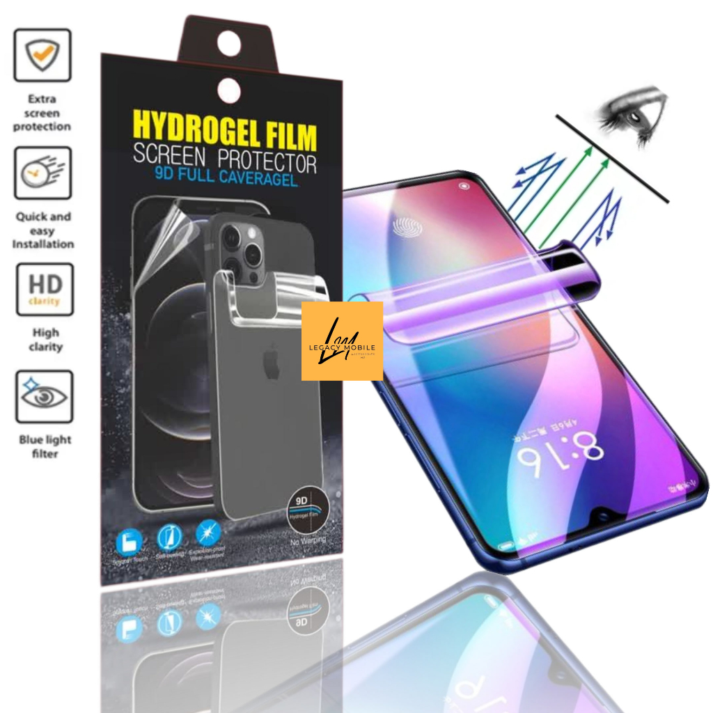 Jual Anti gores Hydrogel jelly blue light clear for Xiaomi Mi Max 2 3 full cover | Shopee Indonesia