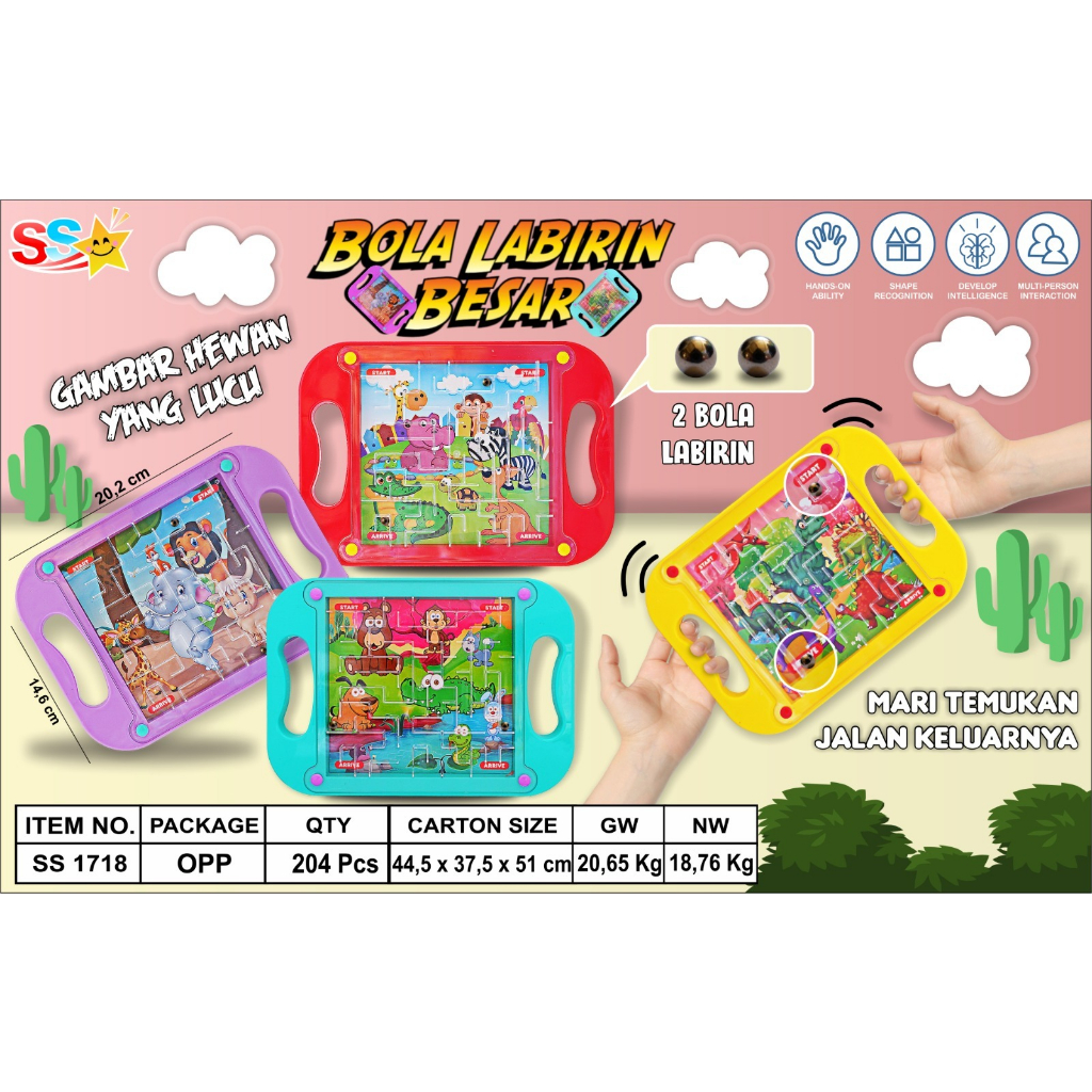 Jual LABIRIN BESAR 1718 ATAU KECIL 1717 /MAINAN KREATIFITAS AKTIVITAS ...