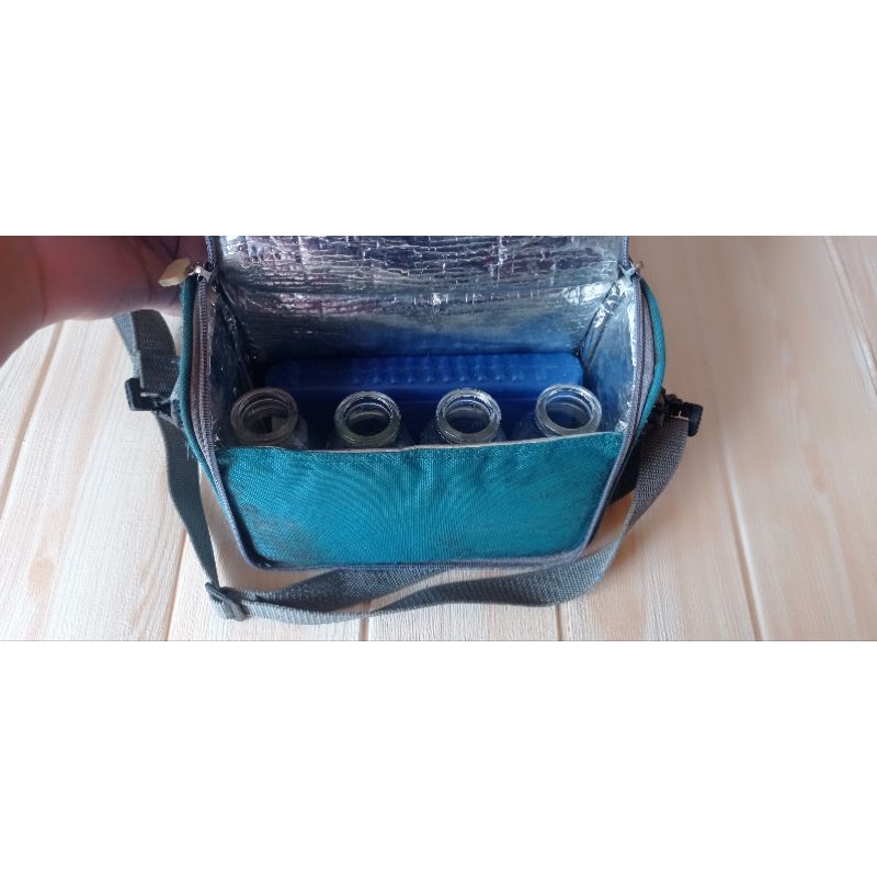 Jual PL Second Cooler Bag Tas Asi Free Ice Pack dan 4 Botol (Tanpa ...