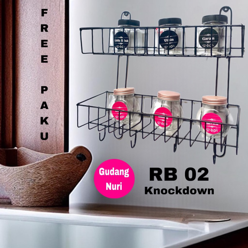Jual Rak serbaguna/rak serbaguna susun2/rak dapur/rak snack/rak saus ...