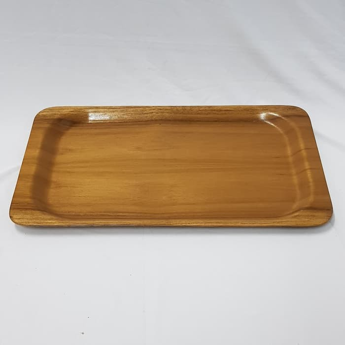 Jual nampan kayu baki kayu wooden tray S3 berukuran 45 cm x 26 cm ...