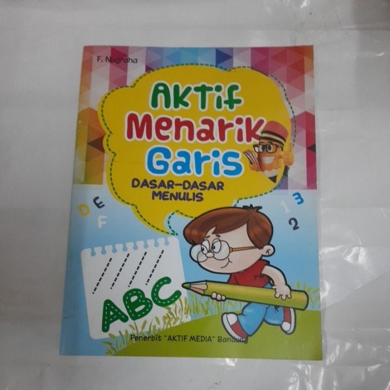 Jual BUKU AKTIF MENARIK GARIS DASAR - DASAR MENULIS ABC | Shopee Indonesia