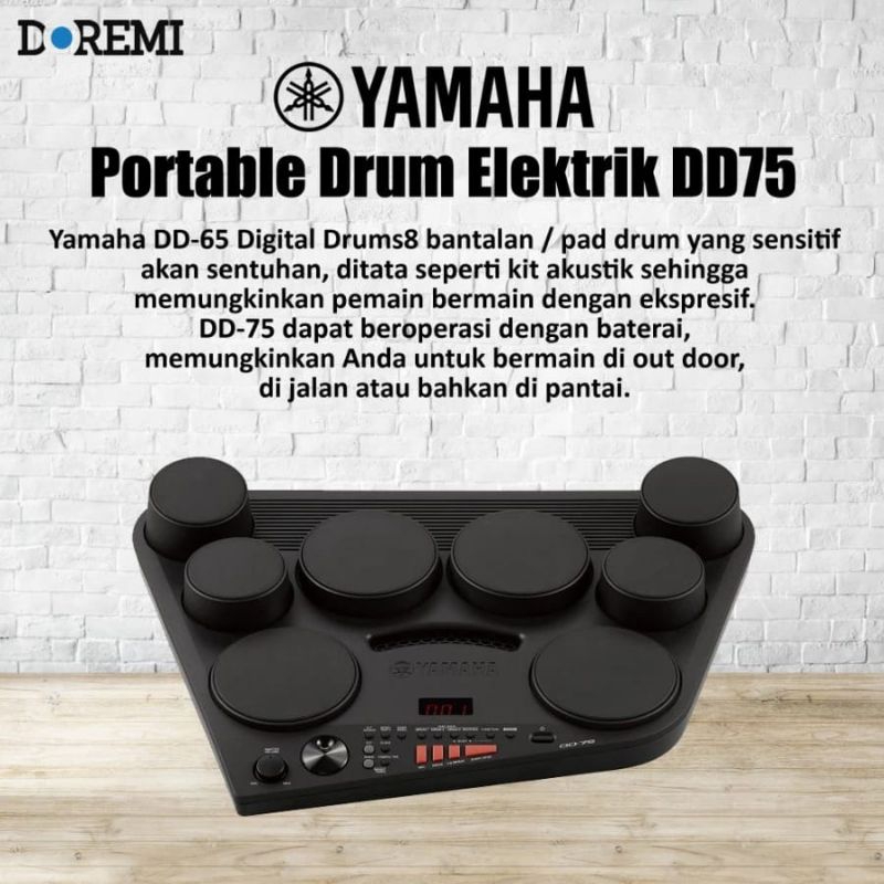 Jual Yamaha DD75 / Yamaha DD 75 / Yamaha DD-75 / Portable Drum Elektrik ...
