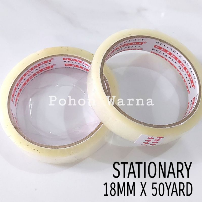 Jual Lakban Bening 18mm x 50y / Opp Tape | Shopee Indonesia
