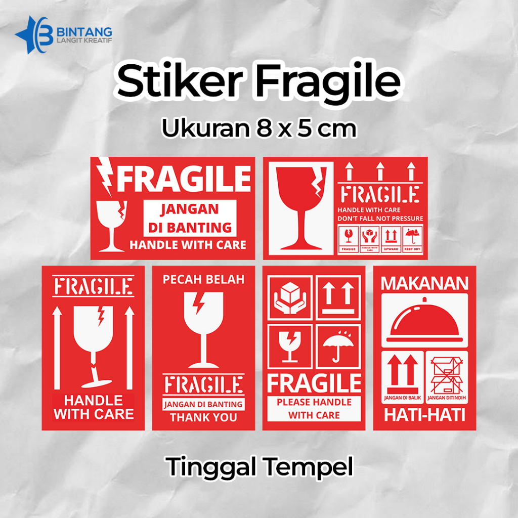 Jual Stiker Fragile Murah / Striker Fragile | Shopee Indonesia