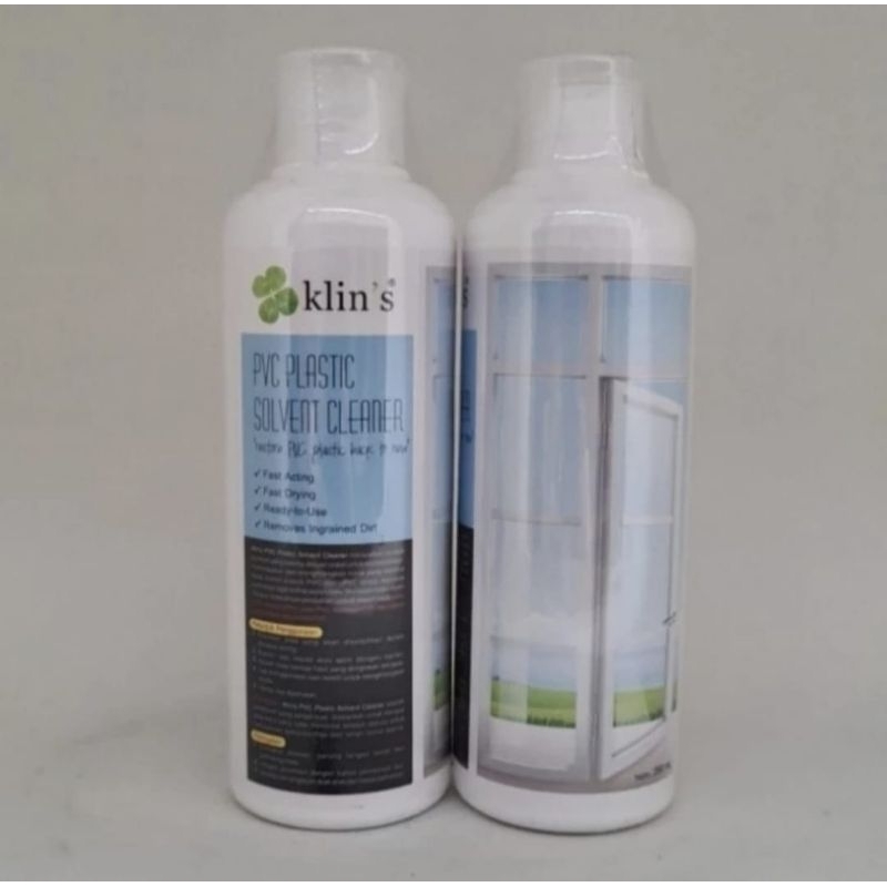 Jual PVC Plastic Solvent Cleaner 250 ml Klin's / Pembersih Plastic PVC ...