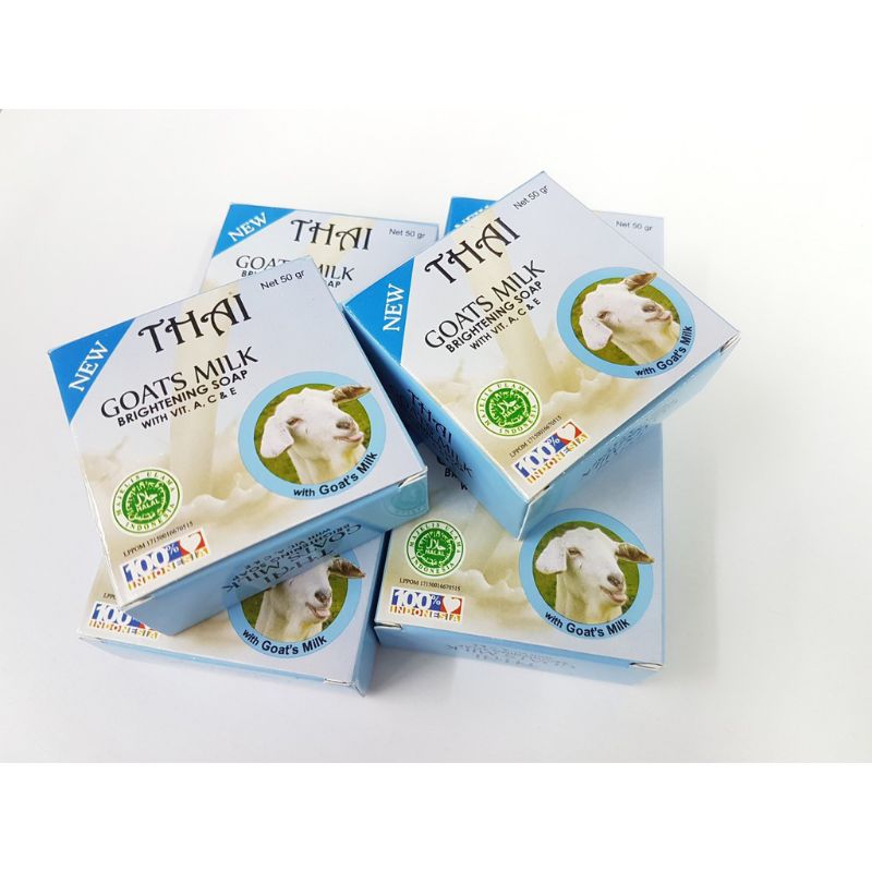 Jual Sabun Thai goats milk isi 50 g/ sabun susu kambing | Shopee Indonesia
