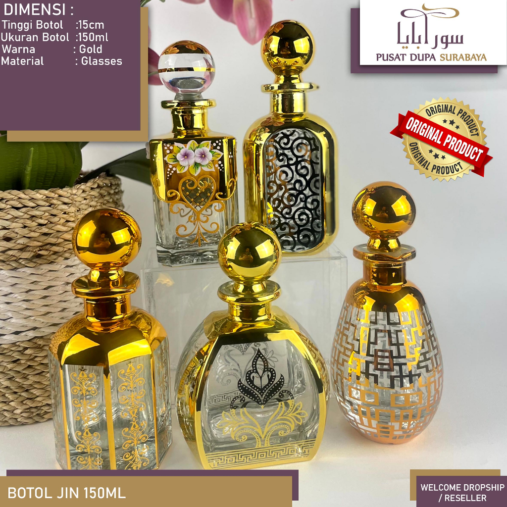 Jual Botol Casa Display Jin bibit parfum/diffuser/PREMIUM KACA | Shopee ...
