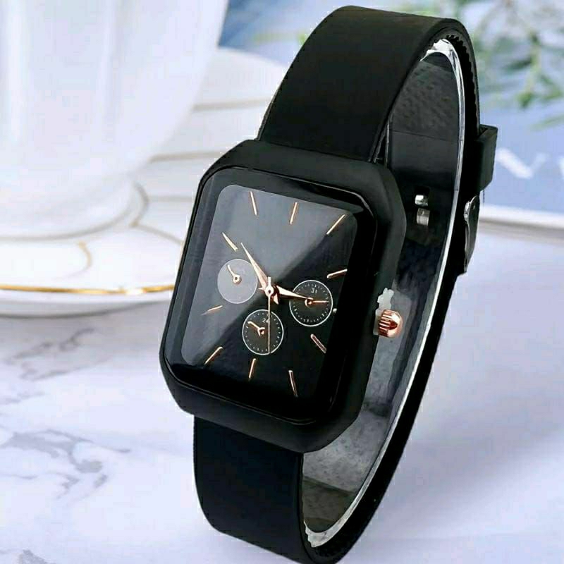 Jual JAM TANGAN WANITA STRAP KARET KEKINIAN UNTUK CEWE TERBARU ELEGAN ...