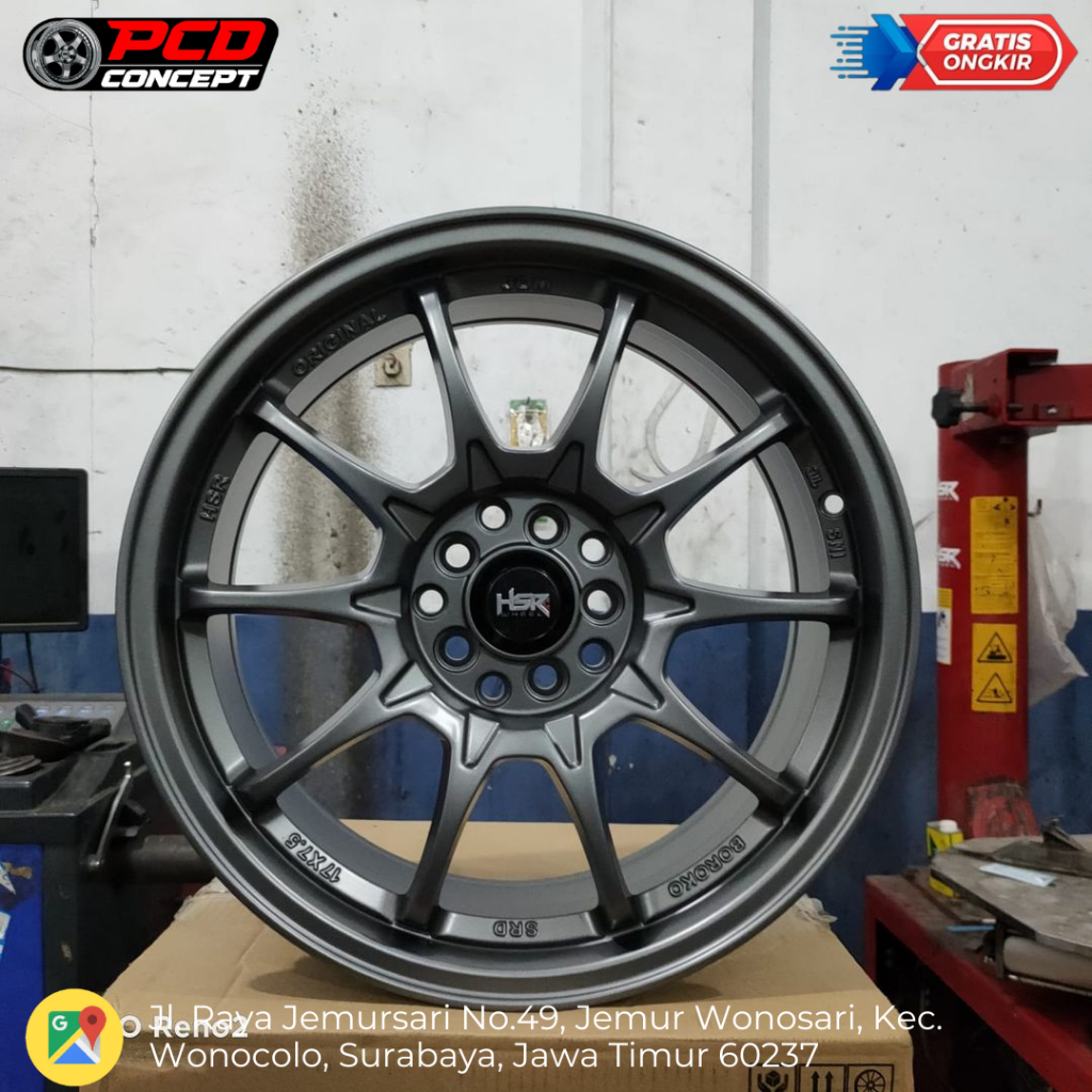 Jual Velg mobil cr-v ring 17 hsr boroko srd R17x75 dobel pcd 5x100-114,3 et45 smg velg ring 17 ...