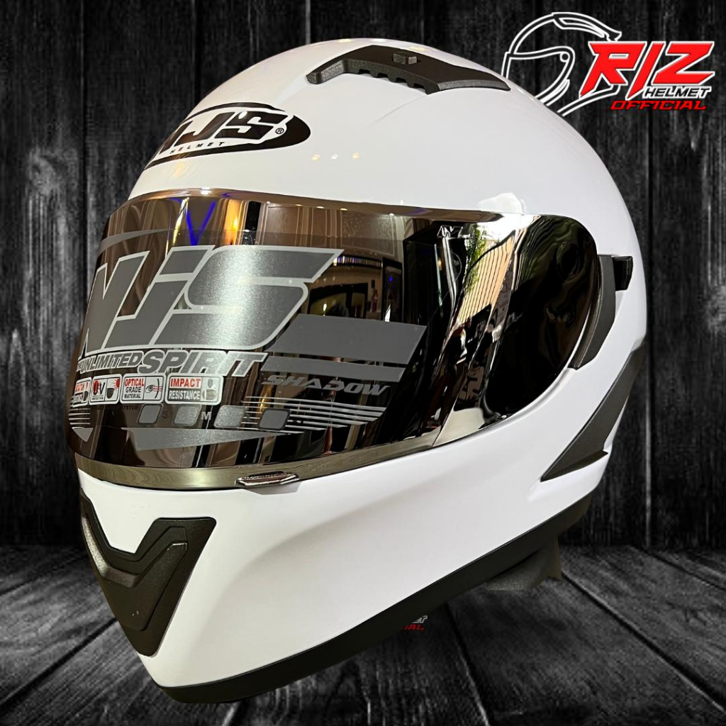 Jual NJS SHADOW HELM FULLFACE SOLID DOBEL VISOR STANDART SNI Full Face ...