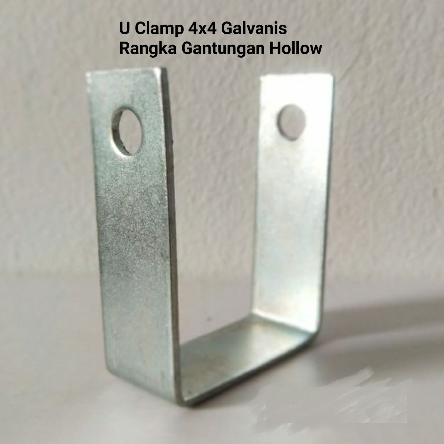 Jual U Clamp Hollow 4X4 / Gantungan Rangka Plafon / Bracket Holow / Uclamp | Shopee Indonesia