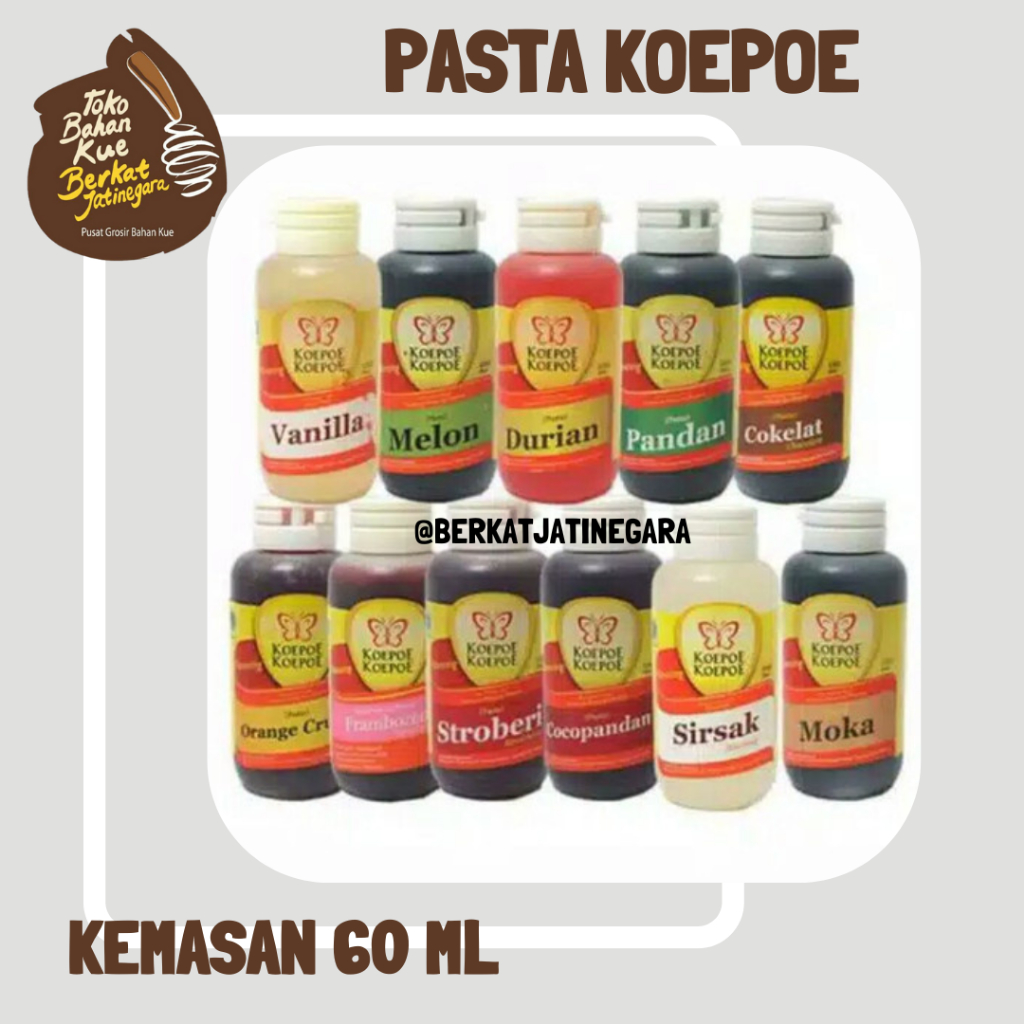 Jual PASTA KOEPOE 60 ML / PERISA MAKANAN / ALL VARIAN | Shopee Indonesia