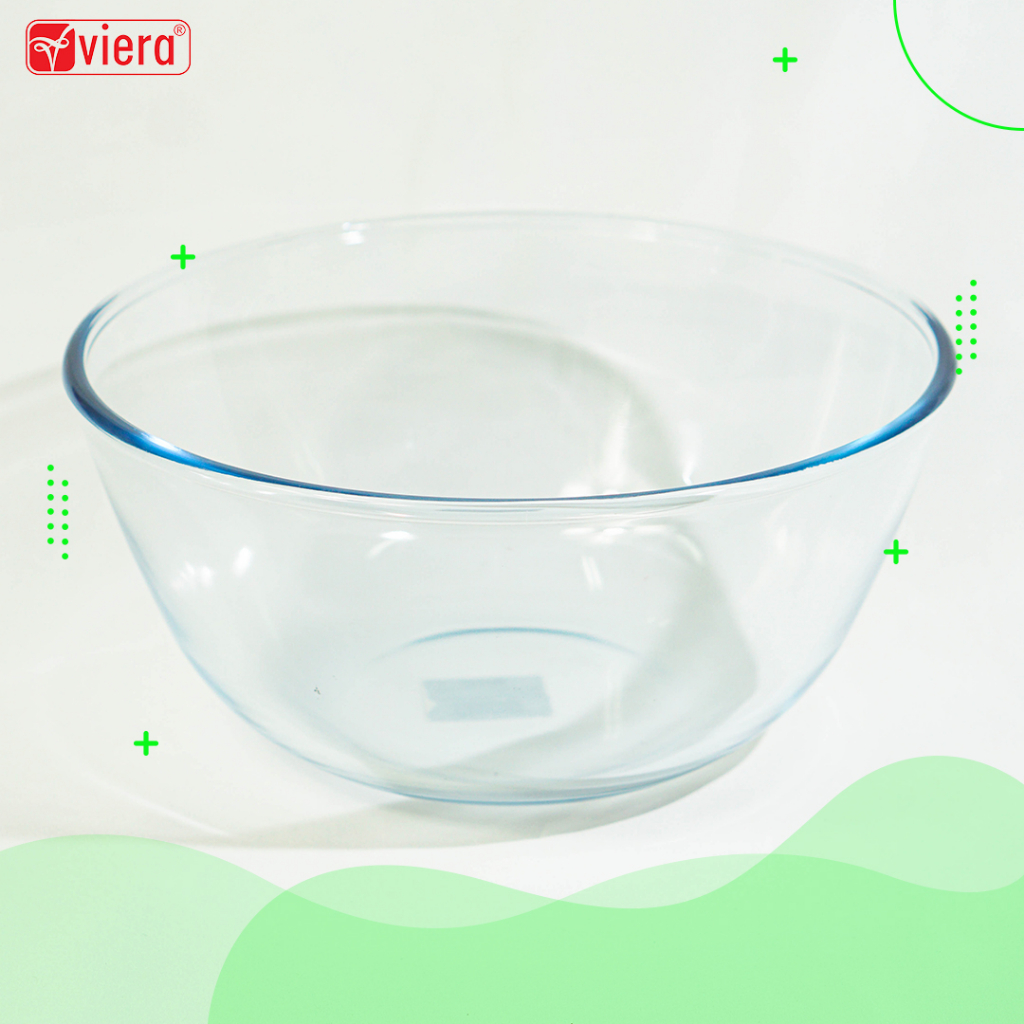 Jual VIERA - Glass Mixing Bowl Mangkok Pengaduk Adonan Kue Bulat Kaca ...