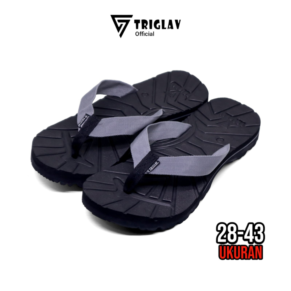 Jual TRIGLAV - Sandal Jepit Pria Gunung Top Legend Grey Black anak | Shopee Indonesia