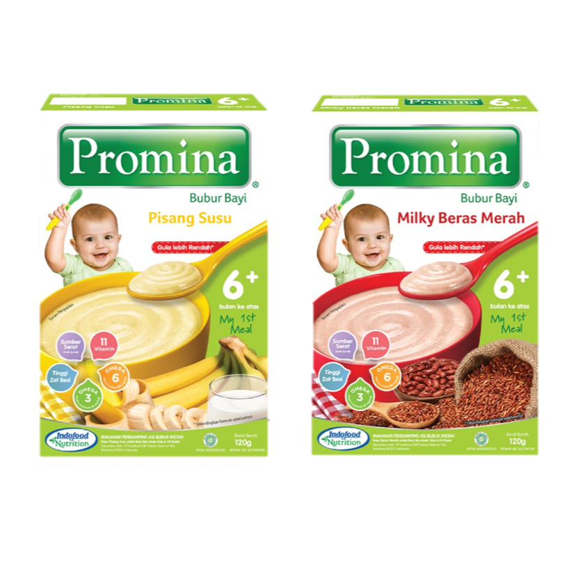 Jual Promina Bubur Bayi Cereal 120 gr 6M + | Bubur Bayi | Shopee Indonesia
