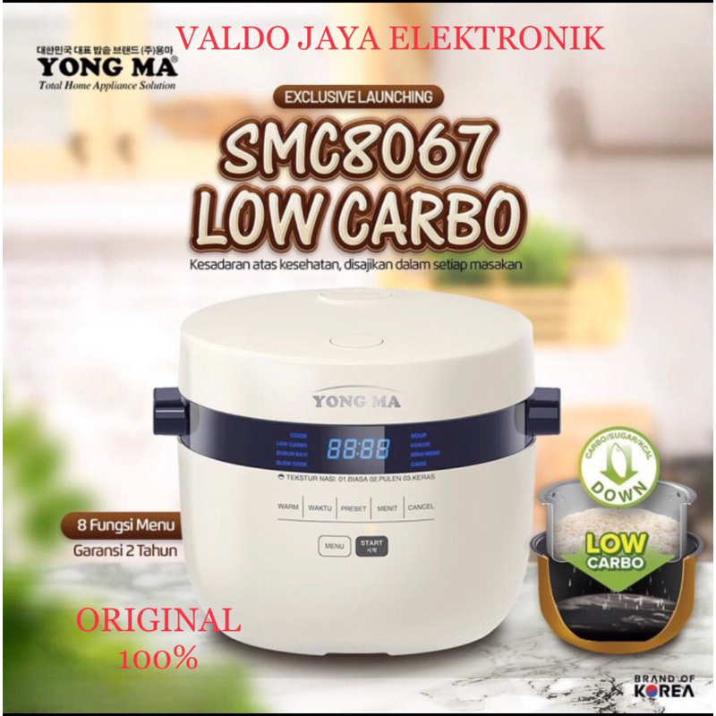 Jual YONGMA Magic Com Low Carbo Yong Ma 2L SMC-8067 Rice Cooker Rendah ...