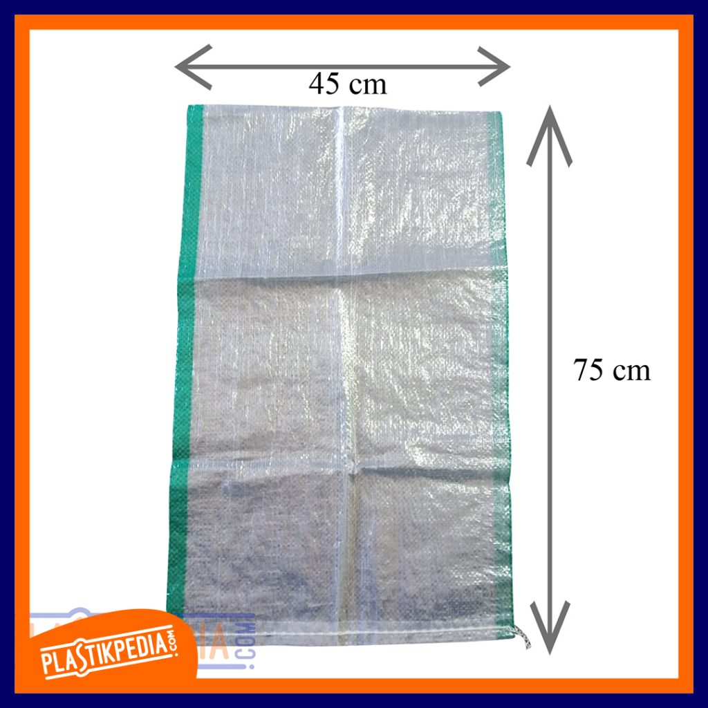 Jual Karung Beras Transparan 25Kg Ukuran 45x75 cm (Isi 50 lembar ...