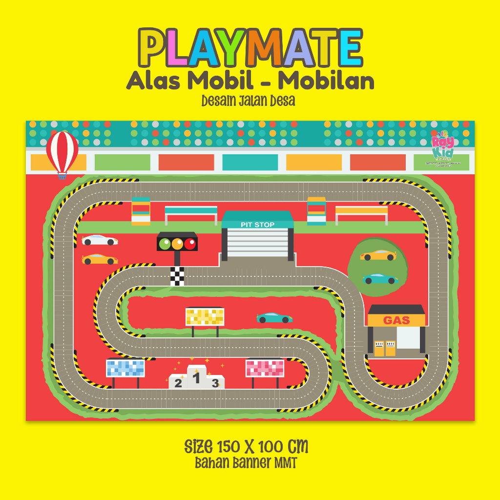 Jual Alas bermain mobil mobilan playmat untuk preschool balita tk paud ...