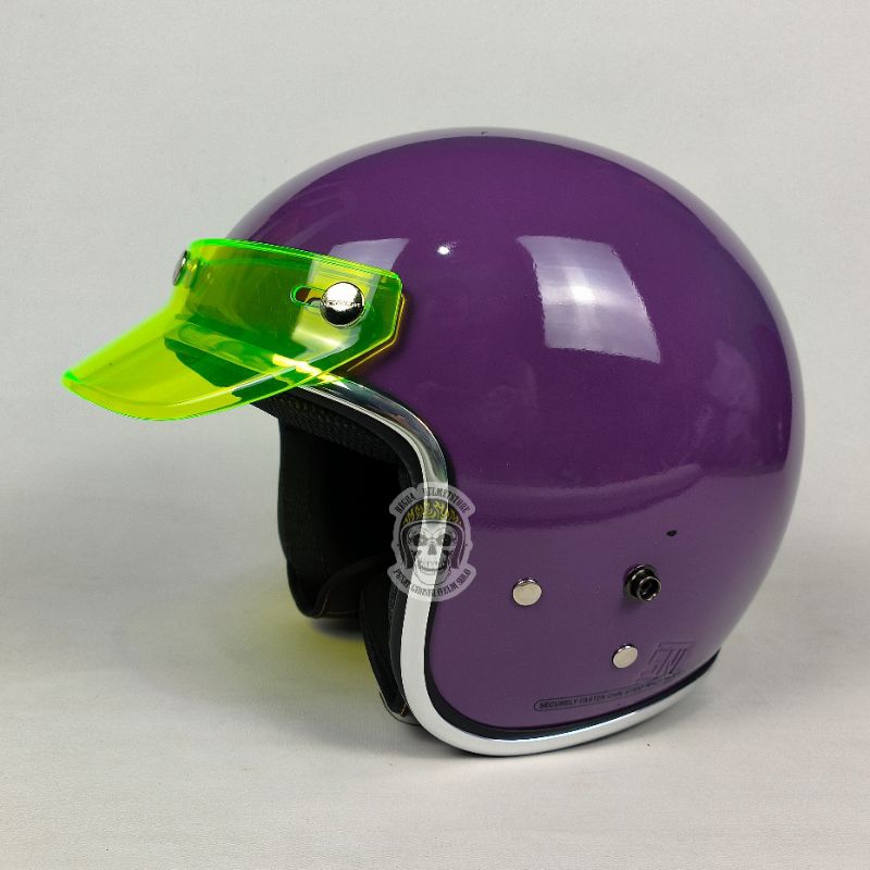 Jual Helm bogo pet transparan wanita dewasa pria retro sni | Shopee ...