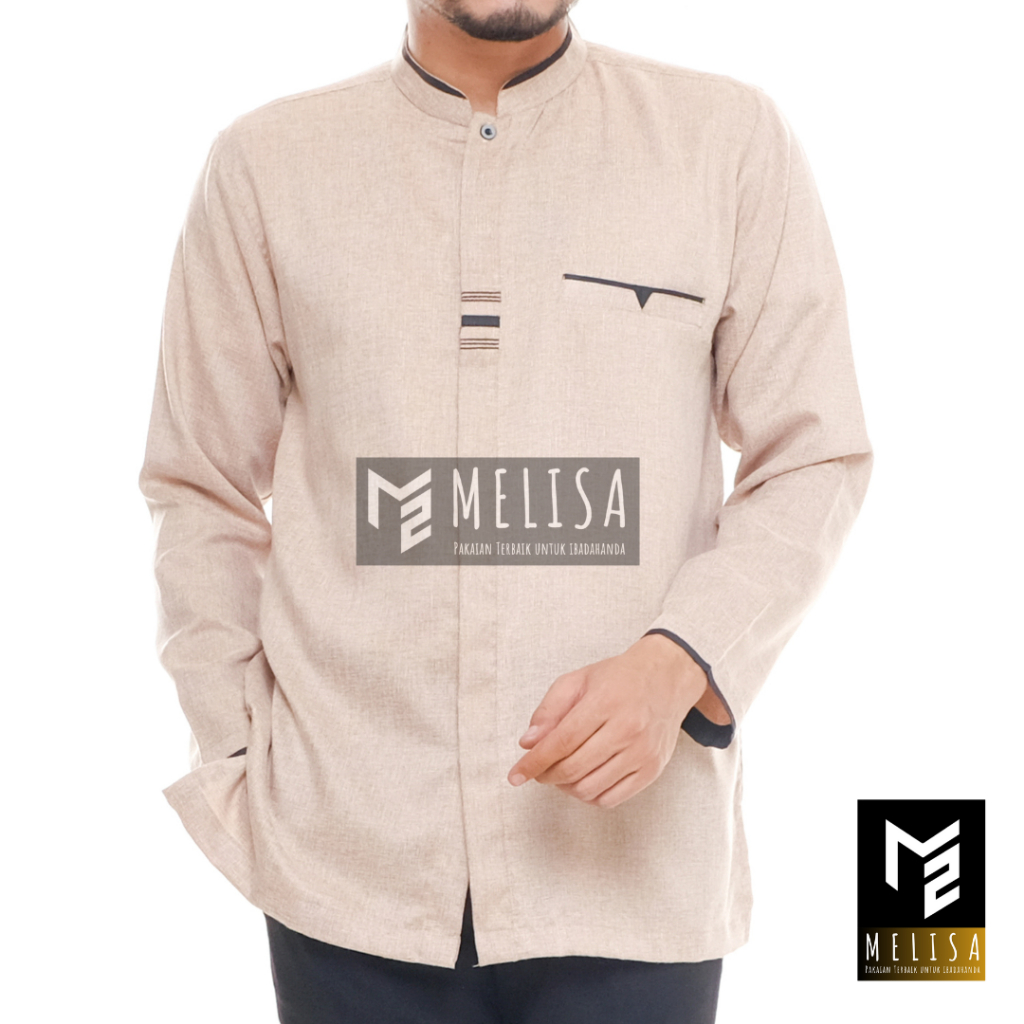 Jual Baju Koko Pria Dewasa Katun Madinah Polos Lengan Panjang Baju Muslim Remaja Laki Laki ...