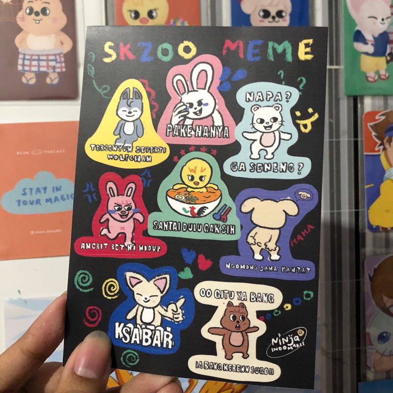 Jual Sticker SKZOO meme || stay kids skz fanart fanmade | Shopee Indonesia