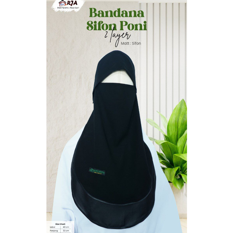 Jual NIQAB CADAR BANDANA (BANDANA SF PONI 2LAYER) | Shopee Indonesia