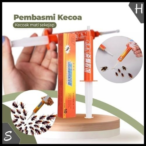 Jual Pembasmi Kecoa Racun Obat Anti Serangga Rumah Suntik Gel Ampuh ...