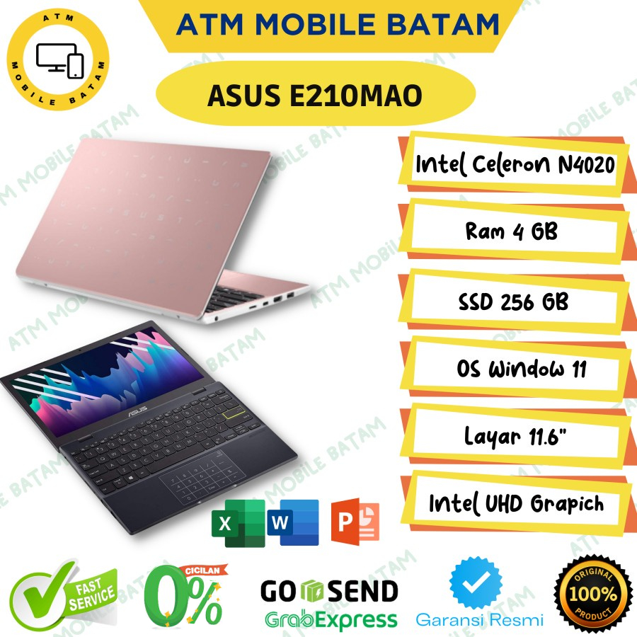 Jual Asus notebook E210mao 4/256Gb-512Gb garansi resmi | Shopee Indonesia