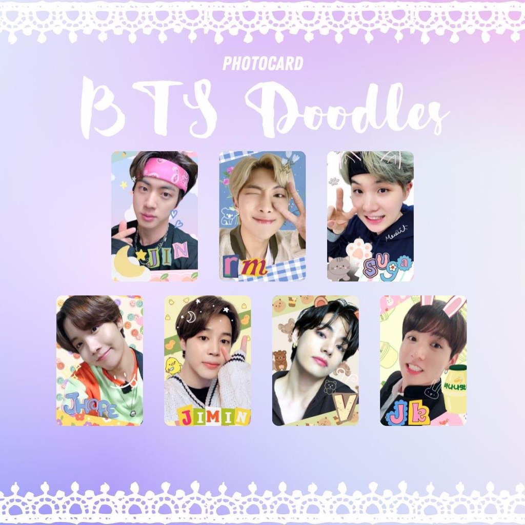 Jual Doodles Fanmade | Photocard BTS (Unofficial) | Shopee Indonesia
