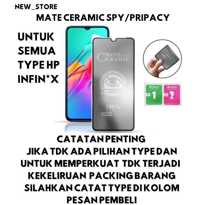 Jual CERAMIC MATTE SPY /PRIVASI UNTUK INFIN*X ANTI INTIP INTIP | Shopee Indonesia