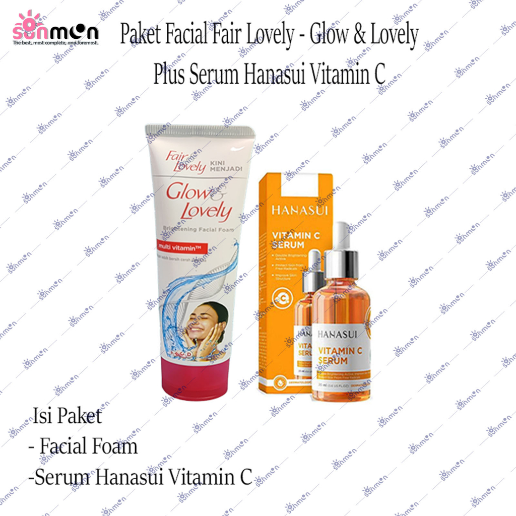 Jual Paket Fair & Lovely Facial Foam 50gr Plus Serum Hanasui Vitamin C ...