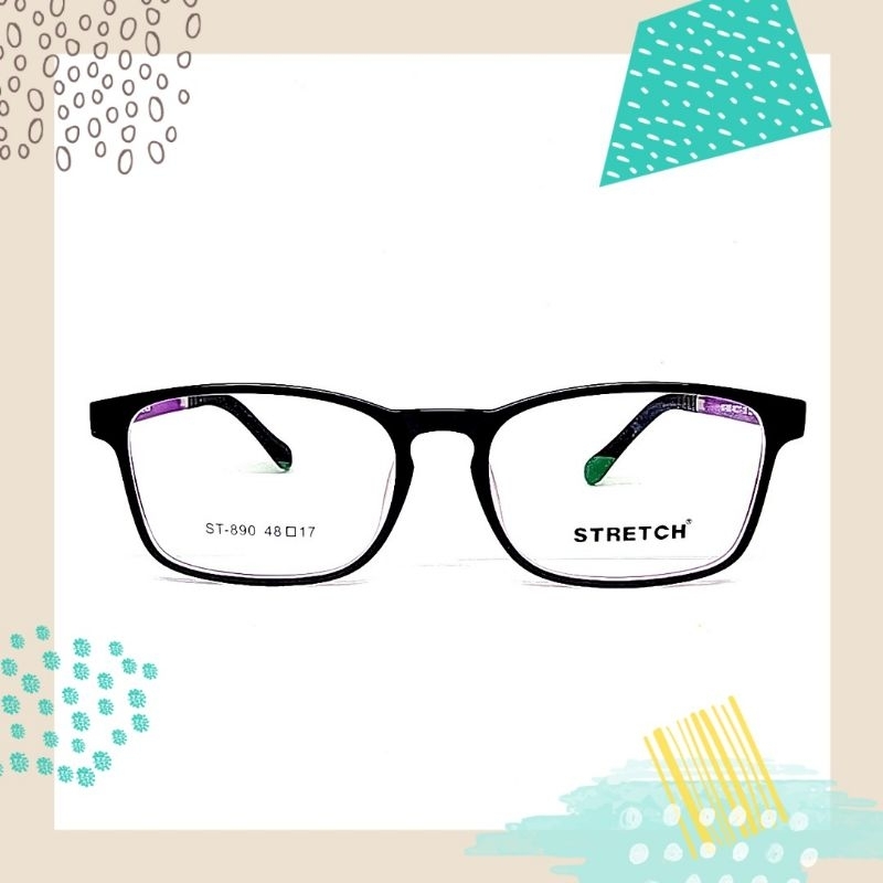 Jual FRAME KACAMATA ANAK-ANAK STRETCH 890 Model Keren Plastik Ringan ...