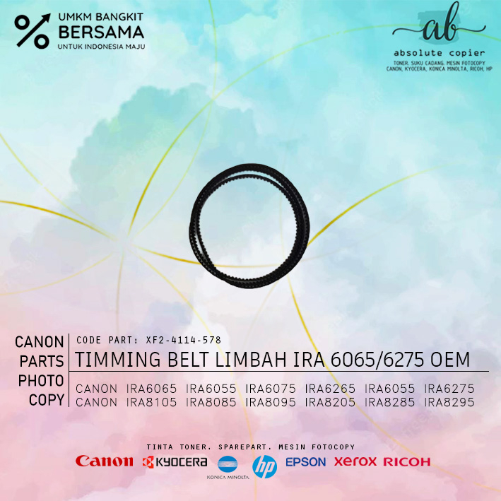 Jual Timing Belt Limbah Waste Toner Canon IRA ADV 6065 6055 6075 6265 6055 8105 8085 8095 8205 ...