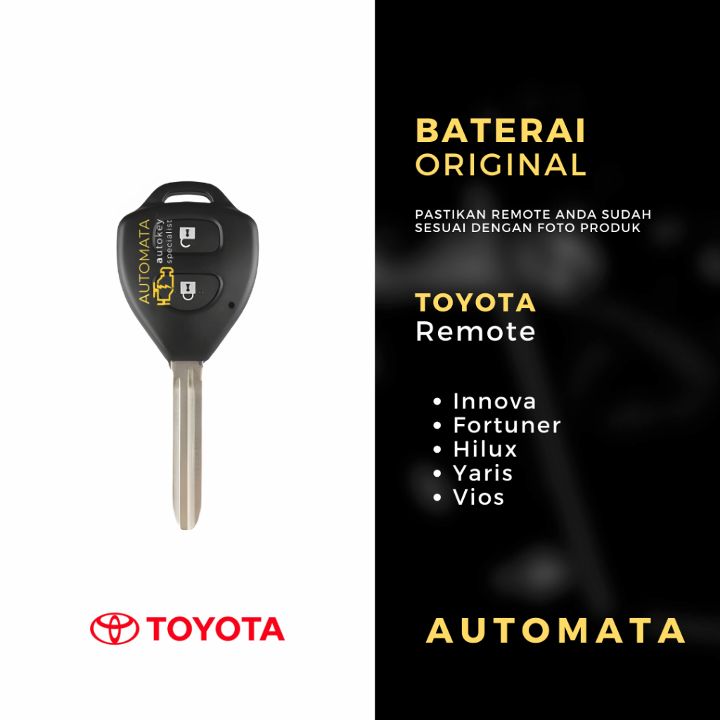 Jual Baterai Remote Kunci Toyota Innova Original Panasonic | Shopee ...